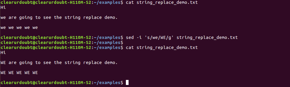How To Replace A String With Another In A File In UNIX Clear Ur Doubt